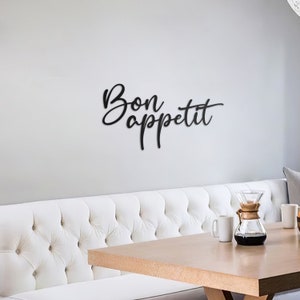 Bon Appetit, Metal Sign, Metal Wall Decoration, Metal Art, Wall ...