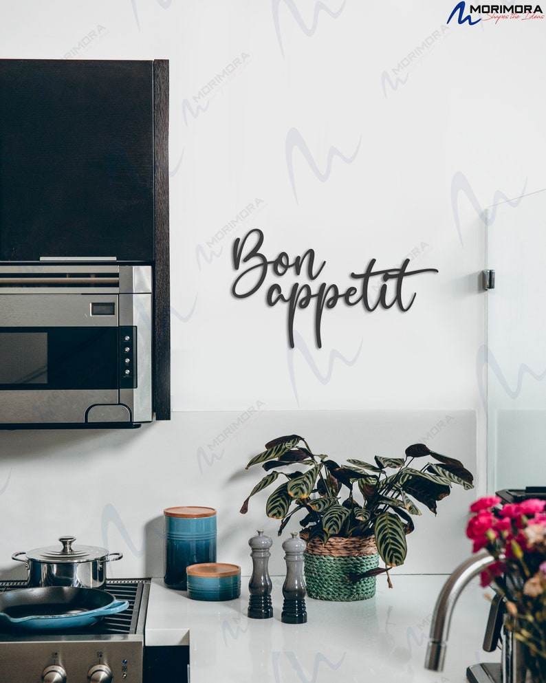 Bon Appetit Metal Sign Metal Wall Decoration Metal Art | Etsy