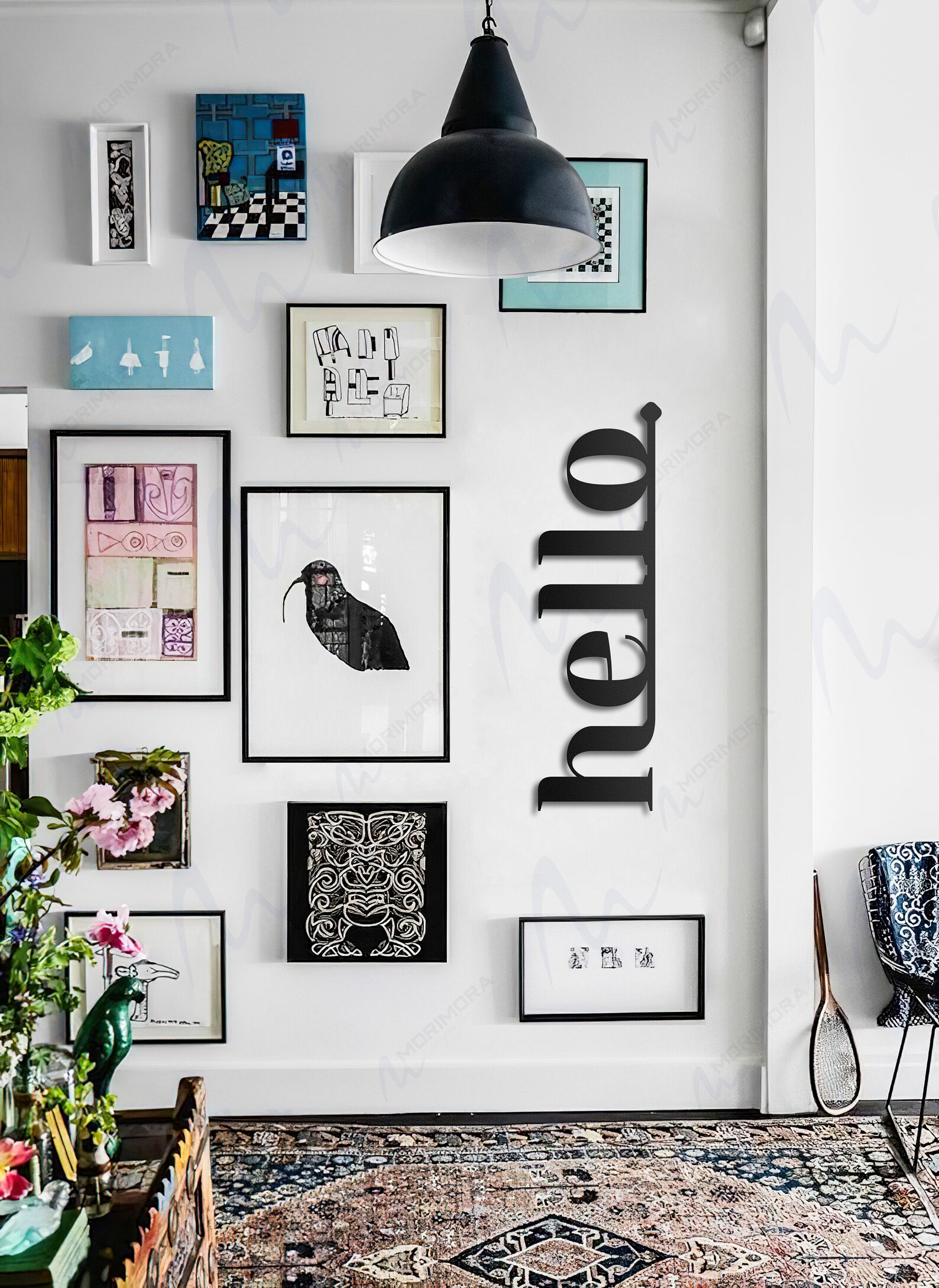 Metal Hello Sign Metal Wall Art Front Porch Decor Front - Etsy Canada