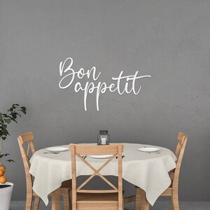 Bon Appetit, Metal Sign, Metal Wall Decoration, Metal Art, Wall ...