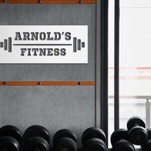 Personalized Gym Metal Wall Sign Gym Decor Personal - Etsy