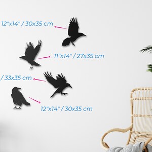 Crow Decor, Crow Wall Decor, Crow Gifts, Raven Decor, Raven Wall Decor ...