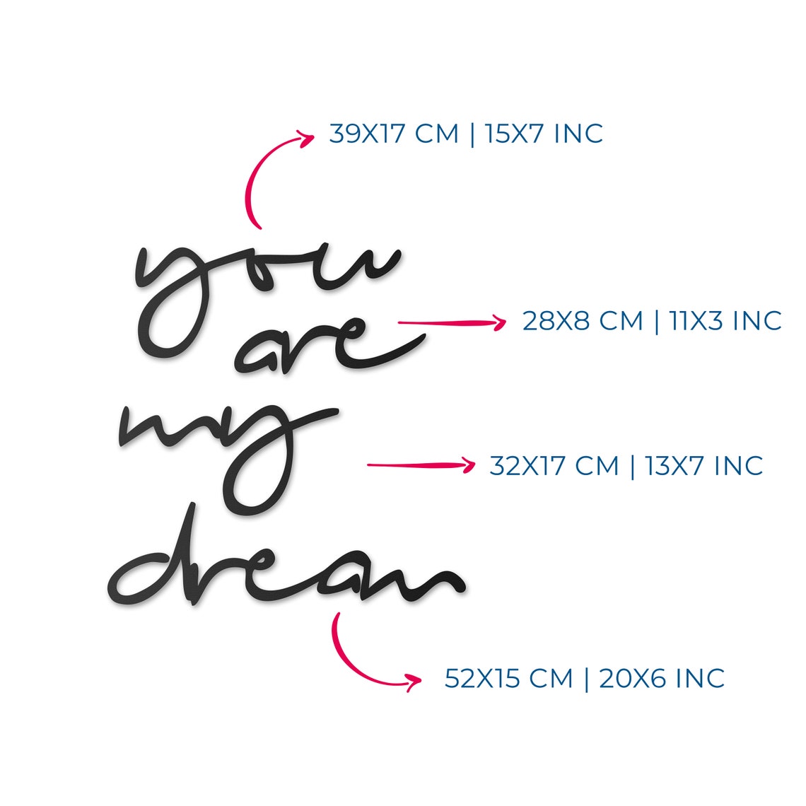 You Are My Dream Sign Metal Sign Metal Wall Decoration - Etsy