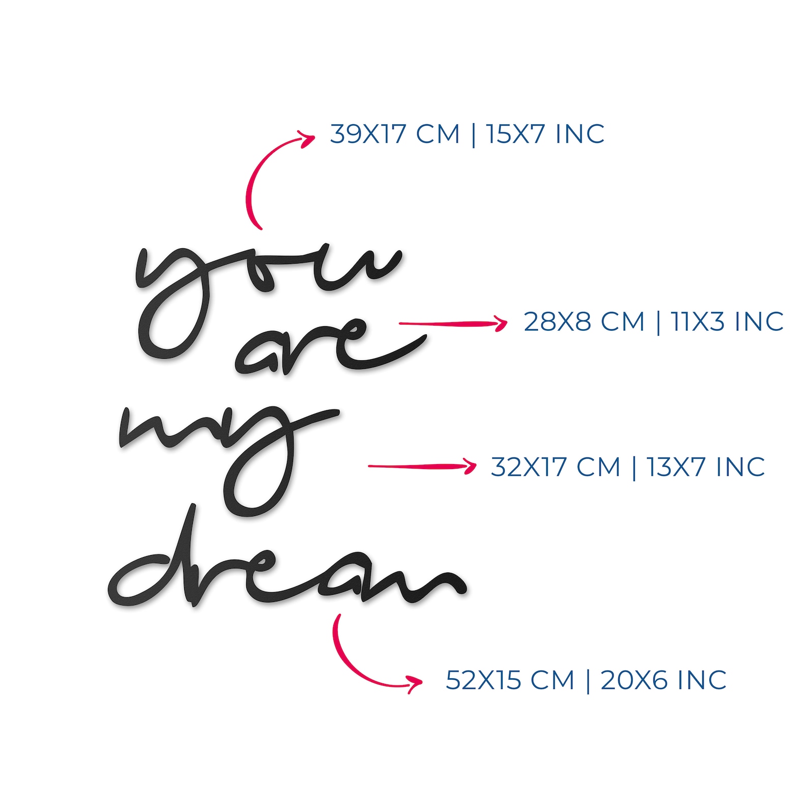 You Are My Dream Sign Metal Sign Metal Wall Decoration - Etsy