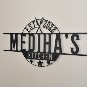 Custom Kitchen Metal Wall Art Personalized Metal Signs - Etsy