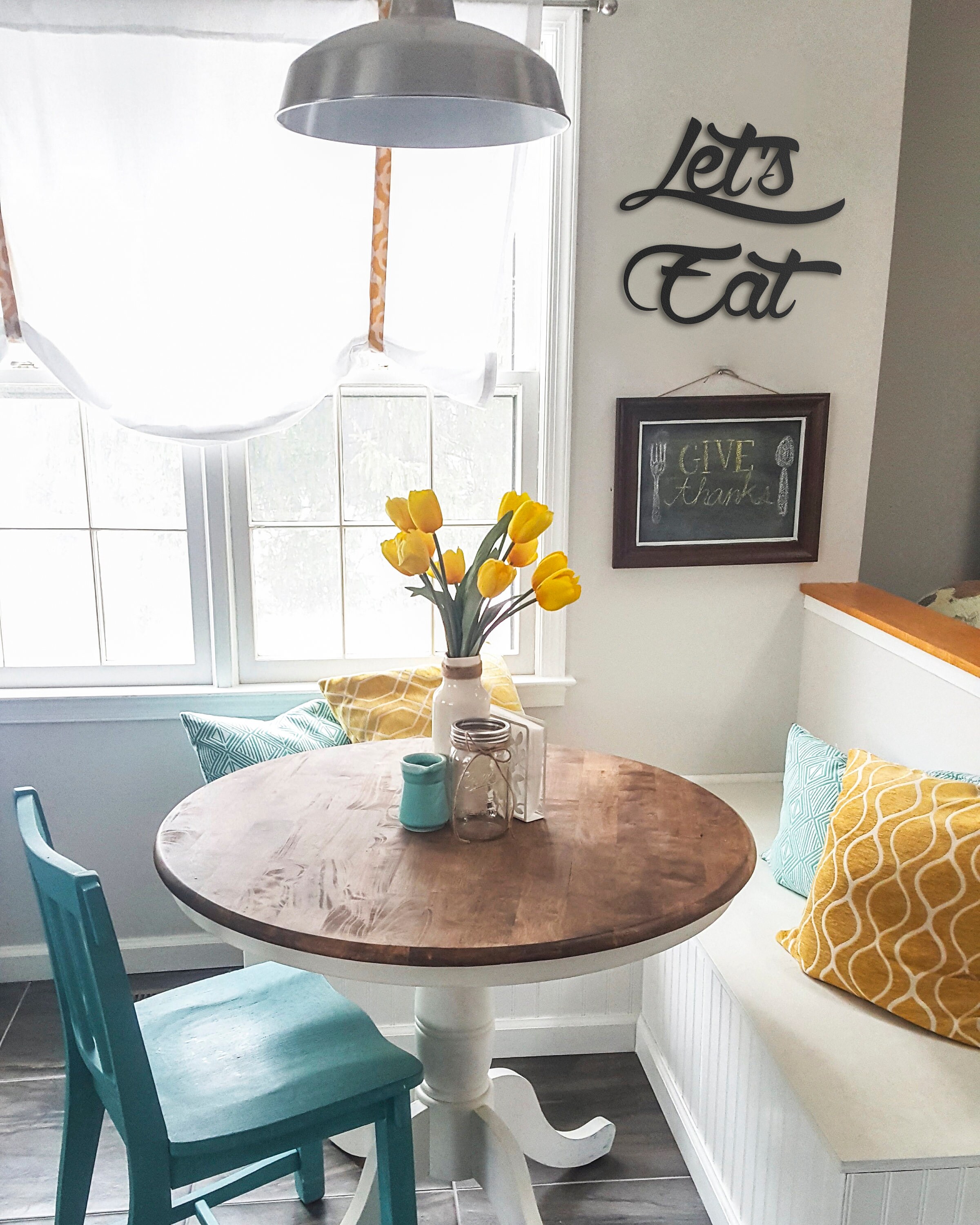 Lets Eat Wall Sign Kitchen Wall Decor Metal Quote Wall Art | Etsy