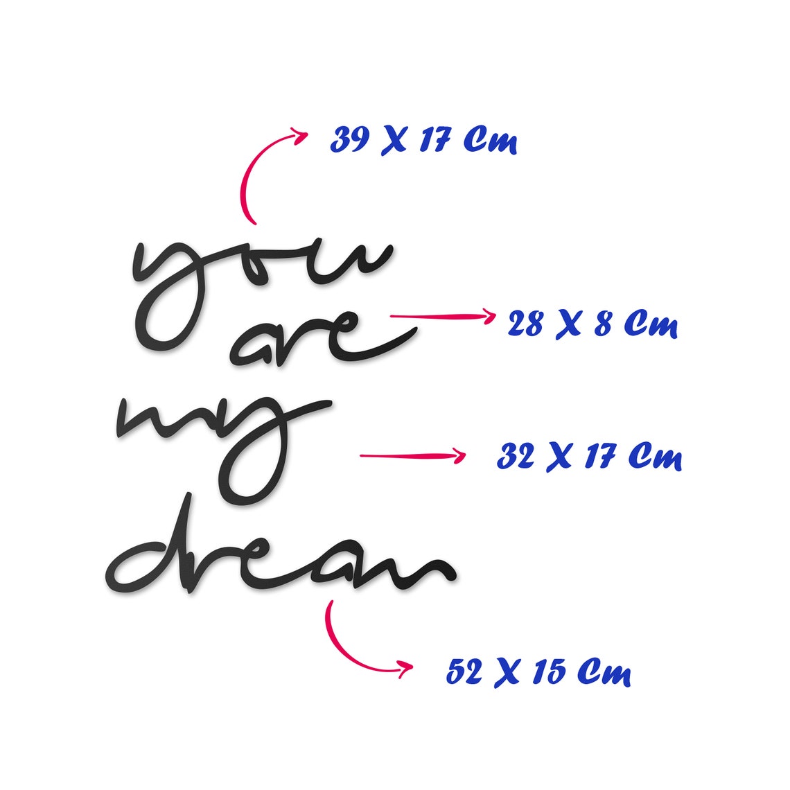 You Are My Dream Sign Metal Sign Metal Wall Decoration | Etsy