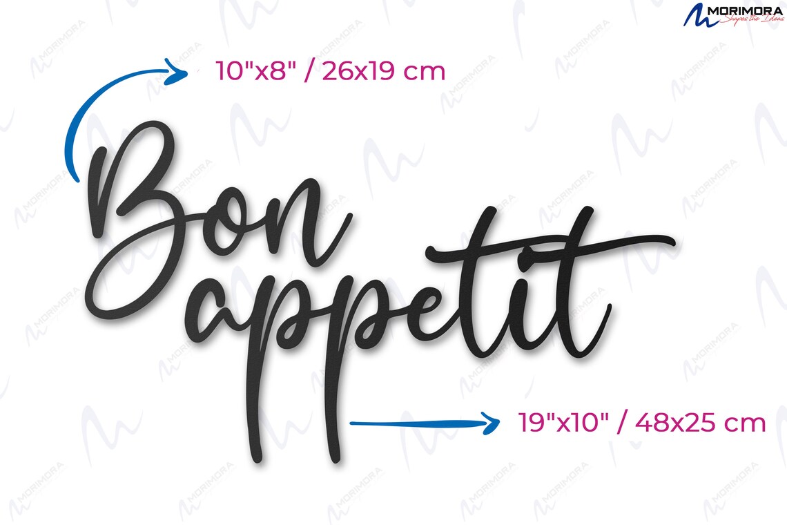 Bon Appetit Metal Sign Metal Wall Decoration Metal Art - Etsy