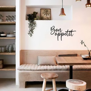 Bon Appetit Metal Sign Metal Wall Decoration Metal Art - Etsy
