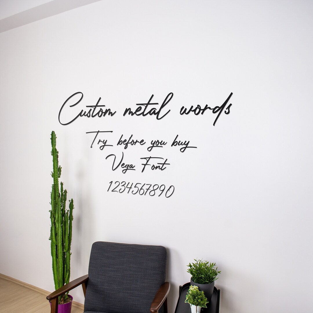 Personalized Signs, Custom Metal Words, Personalized Decor, Custom Name ...