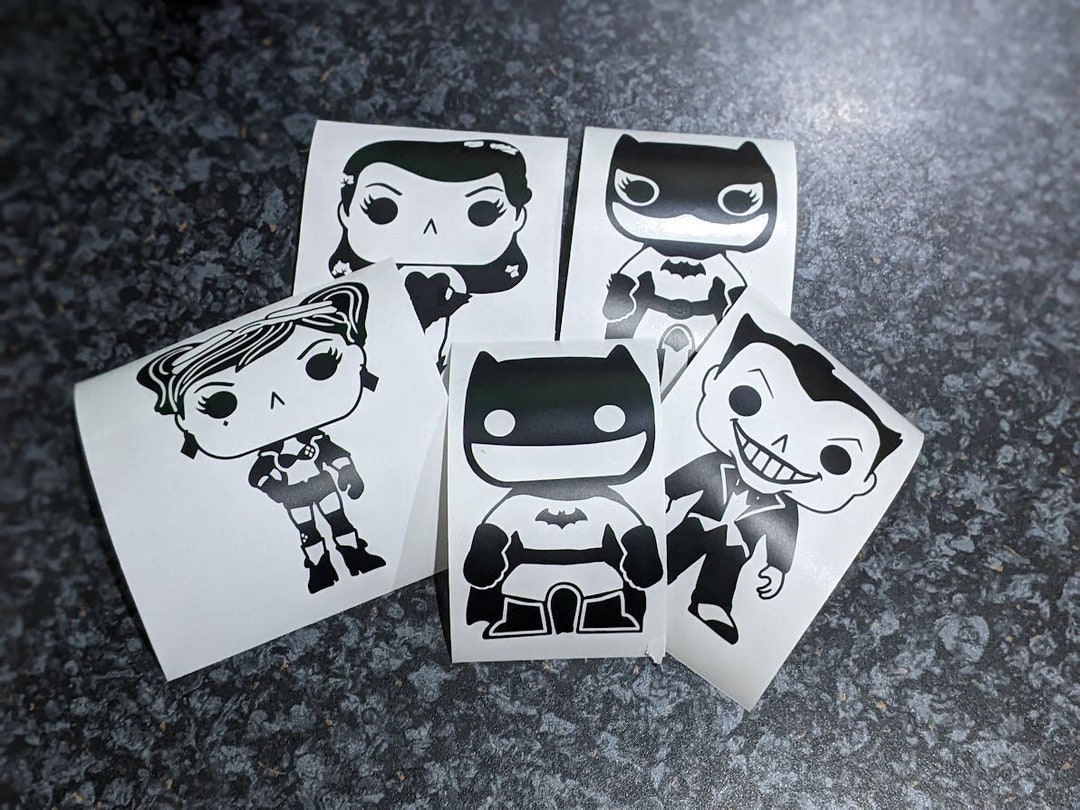 DC Character Vehicle Decal/wall Sticker Any Colour Car Van Camper ...