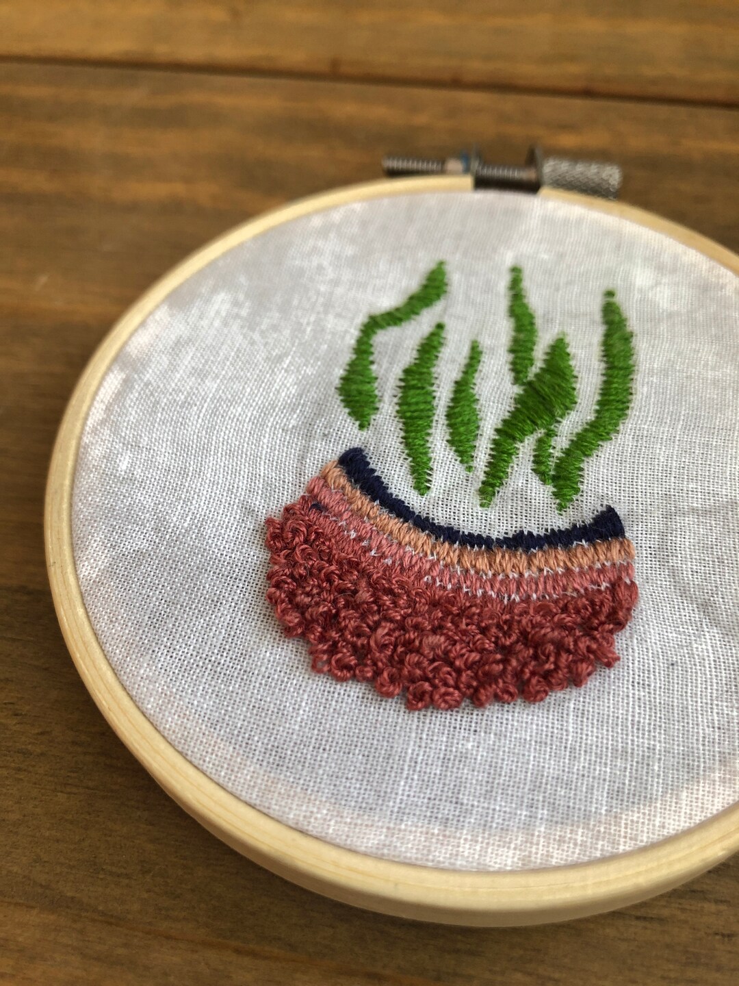 Snake Plant Embroidery Hoop - Etsy