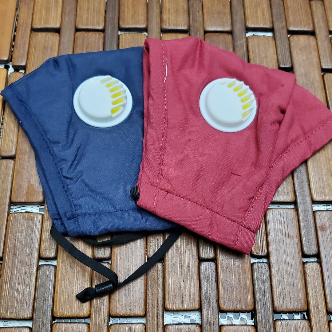Protective Exhale Valve Face Mask With a 5 Layer Filter, Unisex 100% ...