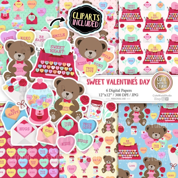 Valentine Clipart - Etsy