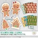 Gingerbread Cookies Christmas Glitter Digital Papers and Cliparts ...