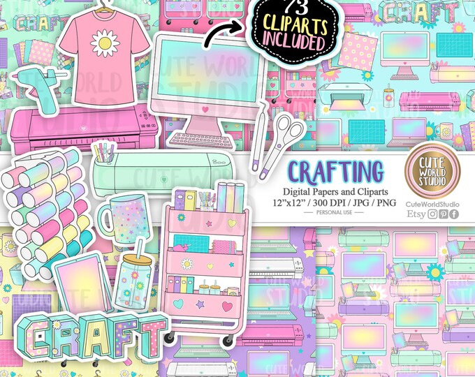 Crafting PNG Clipart, Happy Crafter Png, Craft Love PNG, Crafty Machine ...