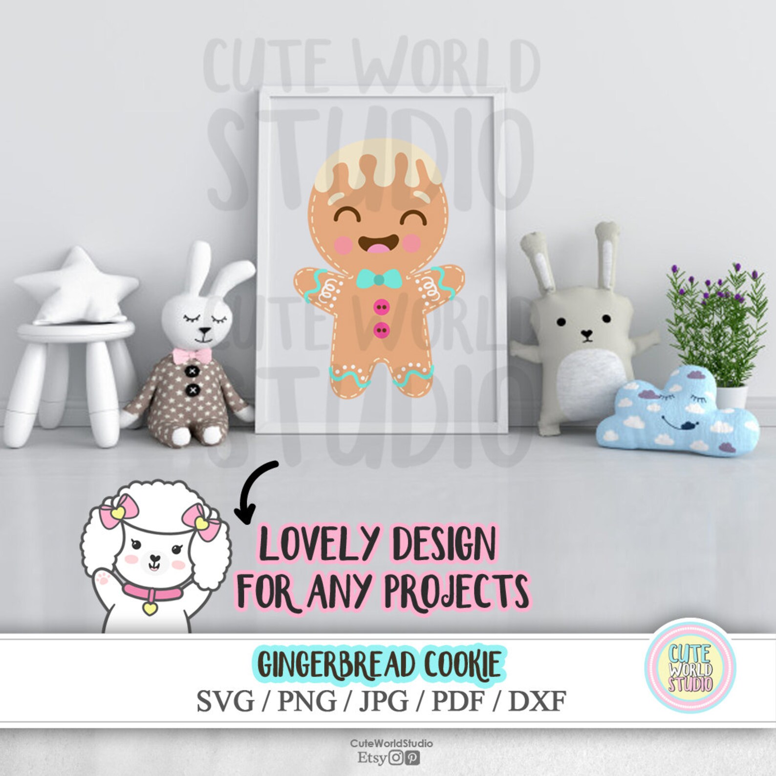 Gingerbread Cookie SVG / Clipart / Instant Download - Etsy