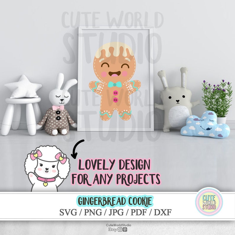 Gingerbread Cookie SVG / Clipart / Instant Download | Etsy