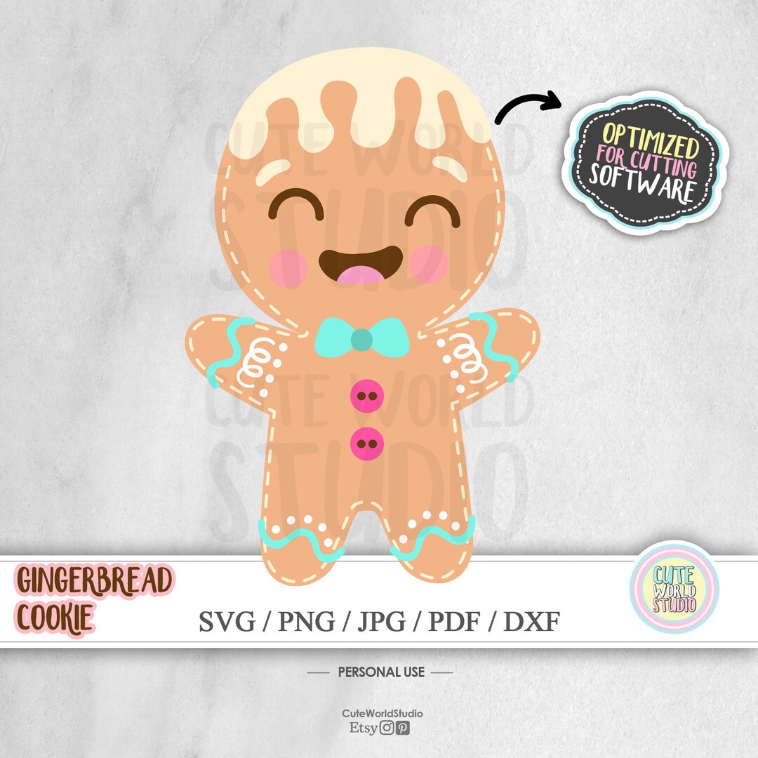 Gingerbread Cookie SVG / Clipart / Instant Download - Etsy