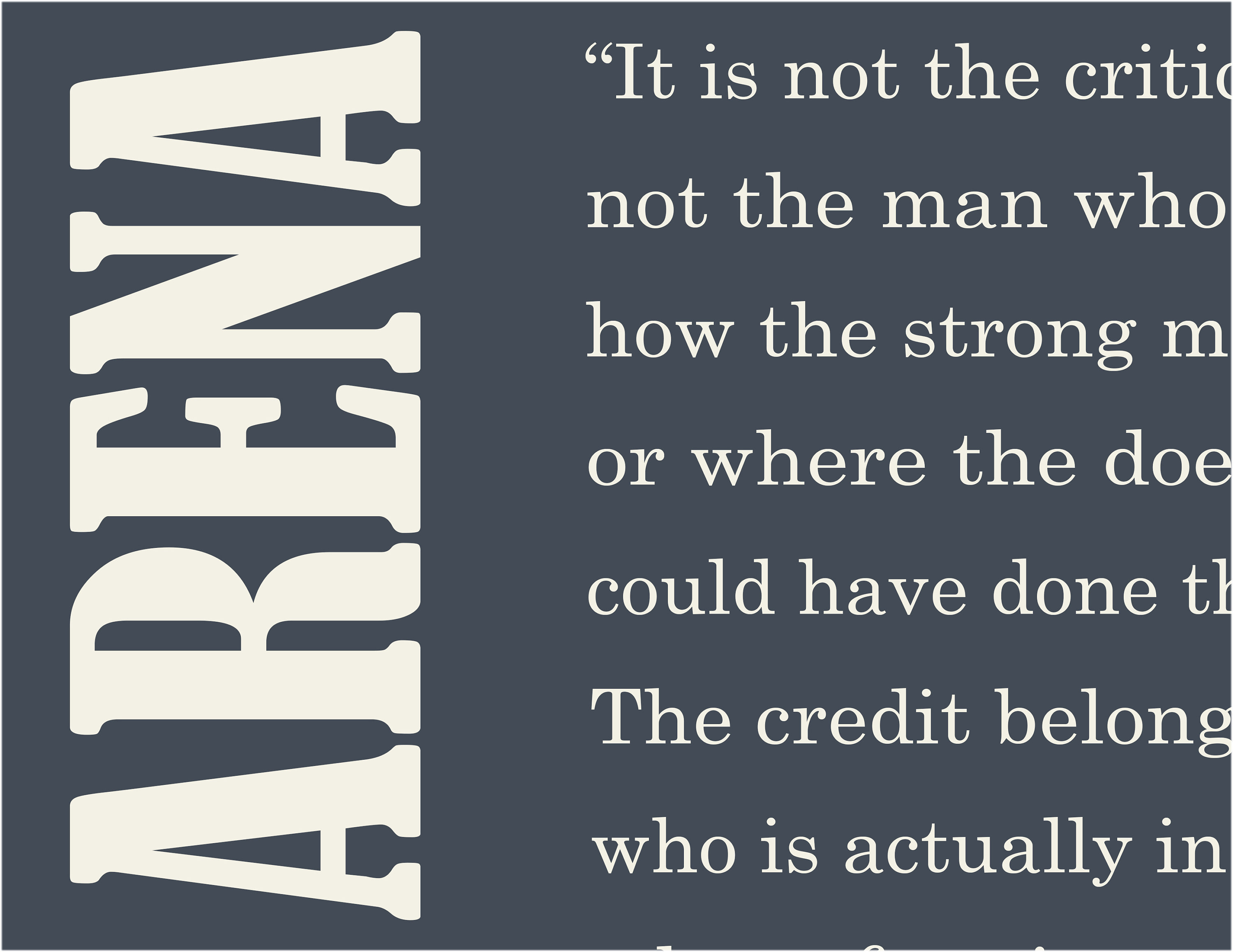 The Man in the Arena Sign,the Man in the Arena Printabl,the Man in the ...