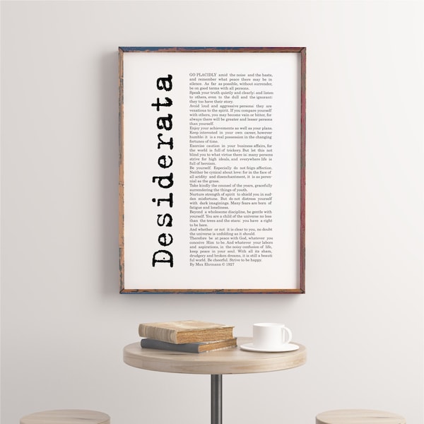 Desiderata - Etsy