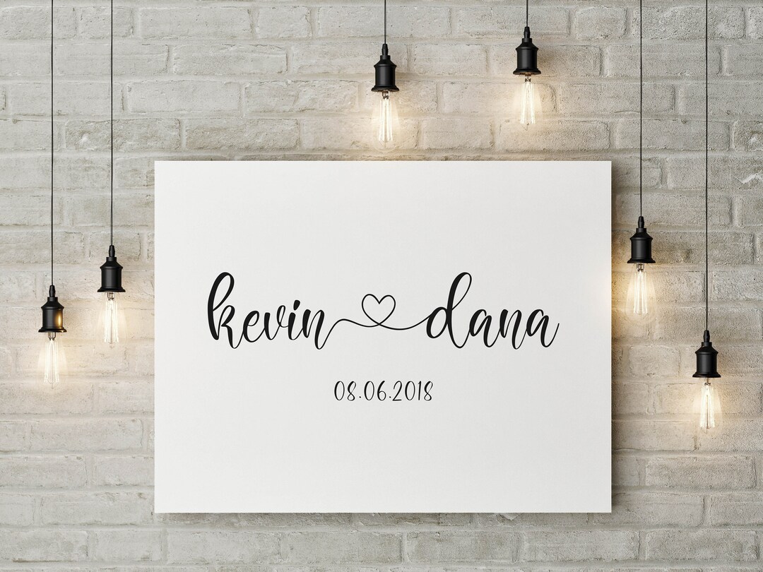 Your Personalized Names Printable, Custom Names, Personalized Couples ...