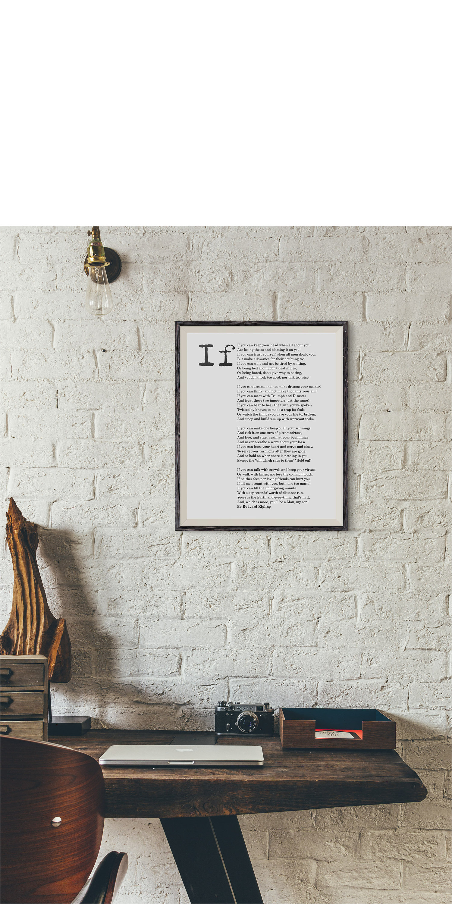 IF Rudyard Kipling Poem IF Poem by Rudyard Kipling Art - Etsy