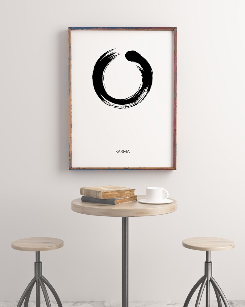 Karma Sign Karma Printyoga Print Karma Wall Art Karma - Etsy