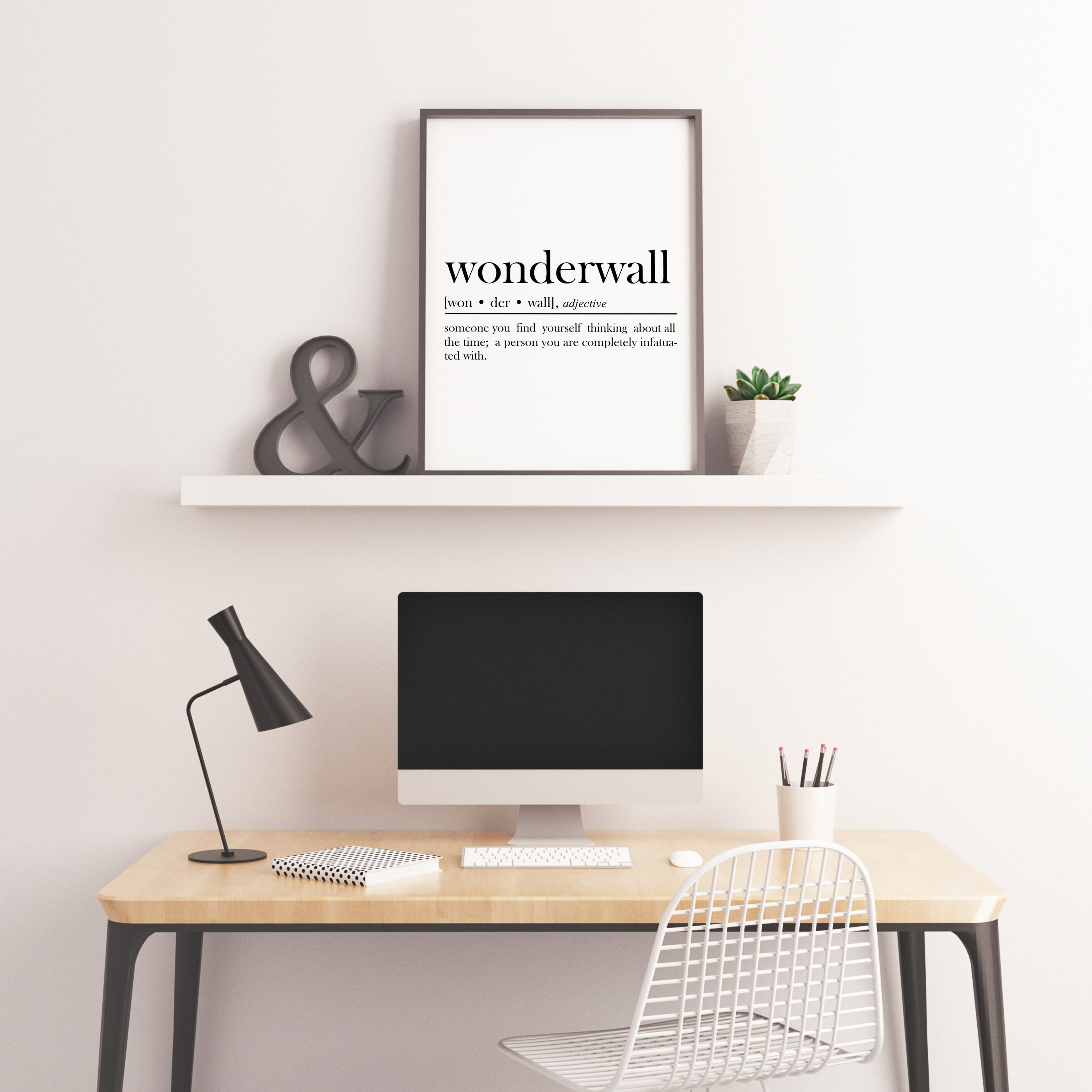 16х20, Wonderwall Dictionary Definition Quote Print, Wonderwall Word ...