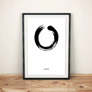 Karma Sign Karma Printyoga Print Karma Wall Art Karma - Etsy