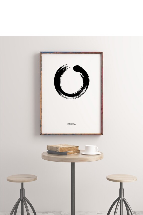 Karma Sign Karma Printyoga Print Karma Wall Art Karma | Etsy