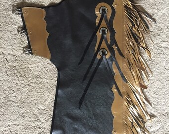 Custom Made Bronc Riders Chaps/ New/ Custom Leather/ Rodeo Chaps/r Bar ...