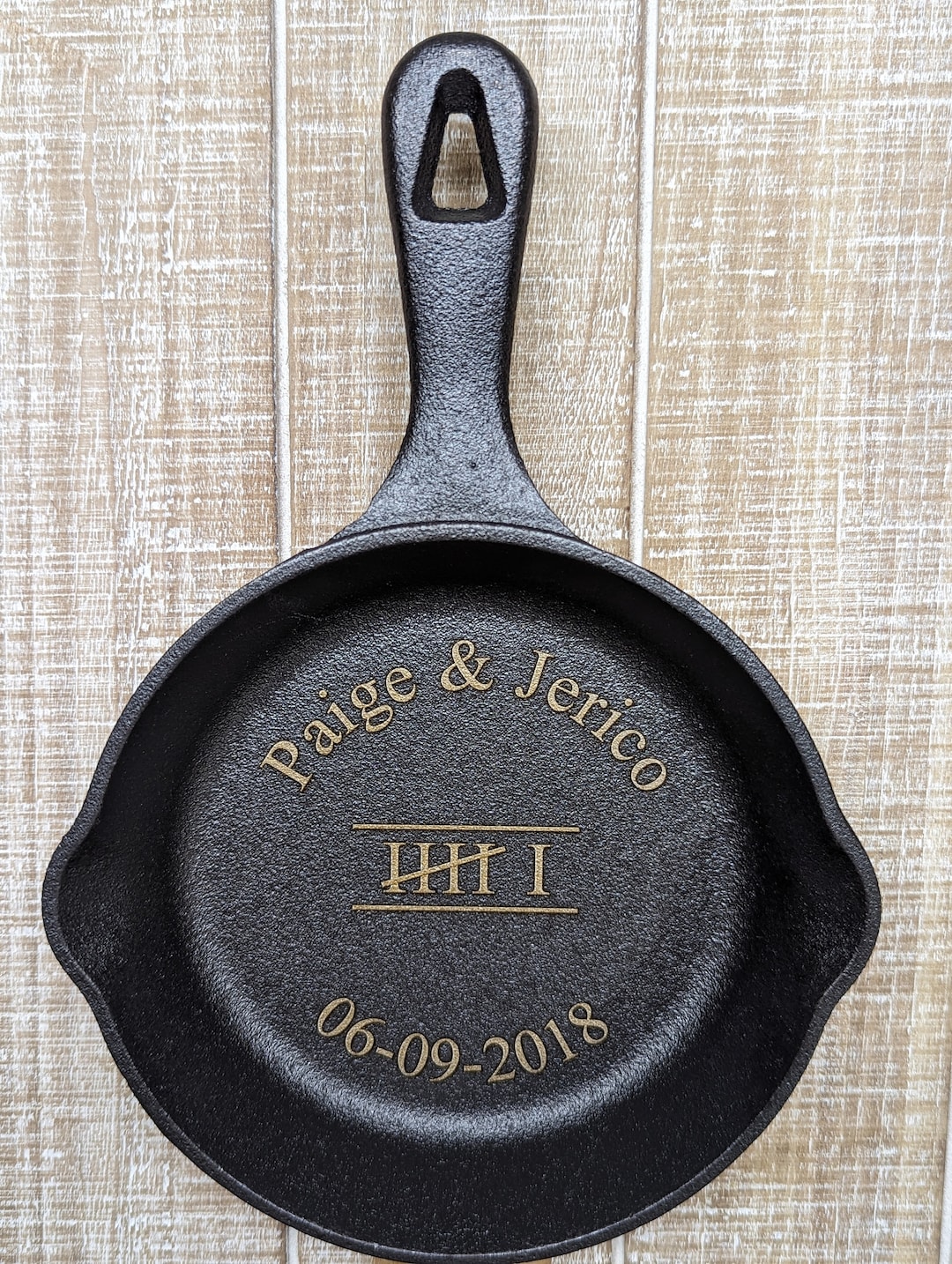 Personalized Cast Iron Skillet Laser Engraved Cast Iron Skillet, 6.5 ...