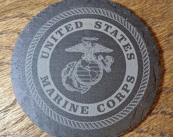 Marine Corps Coaster | Etsy