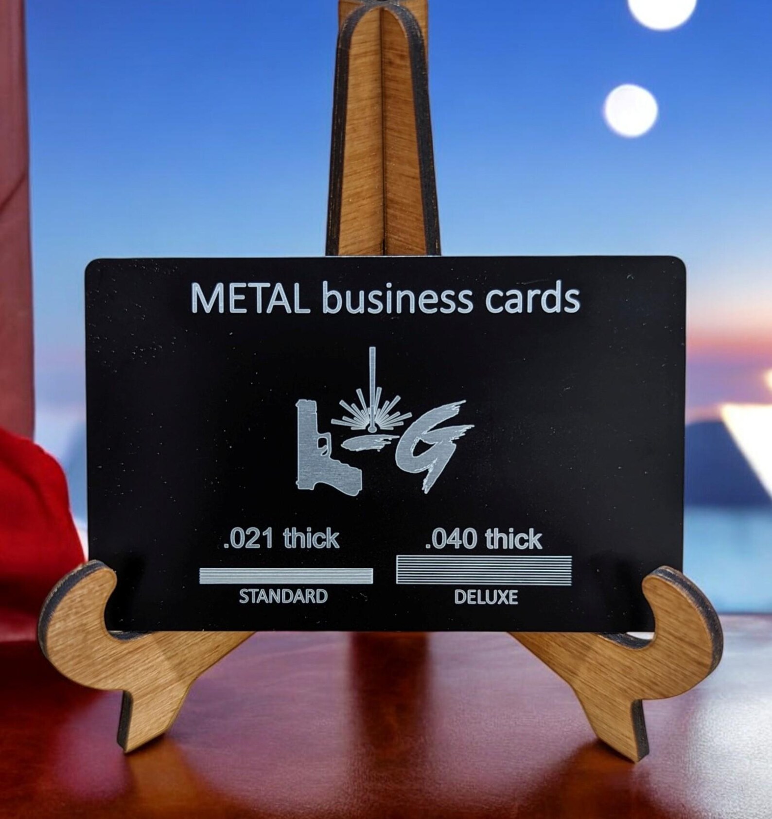 Laser Engraved Aluminum Business Cards: Custom Metal Cards - Etsy