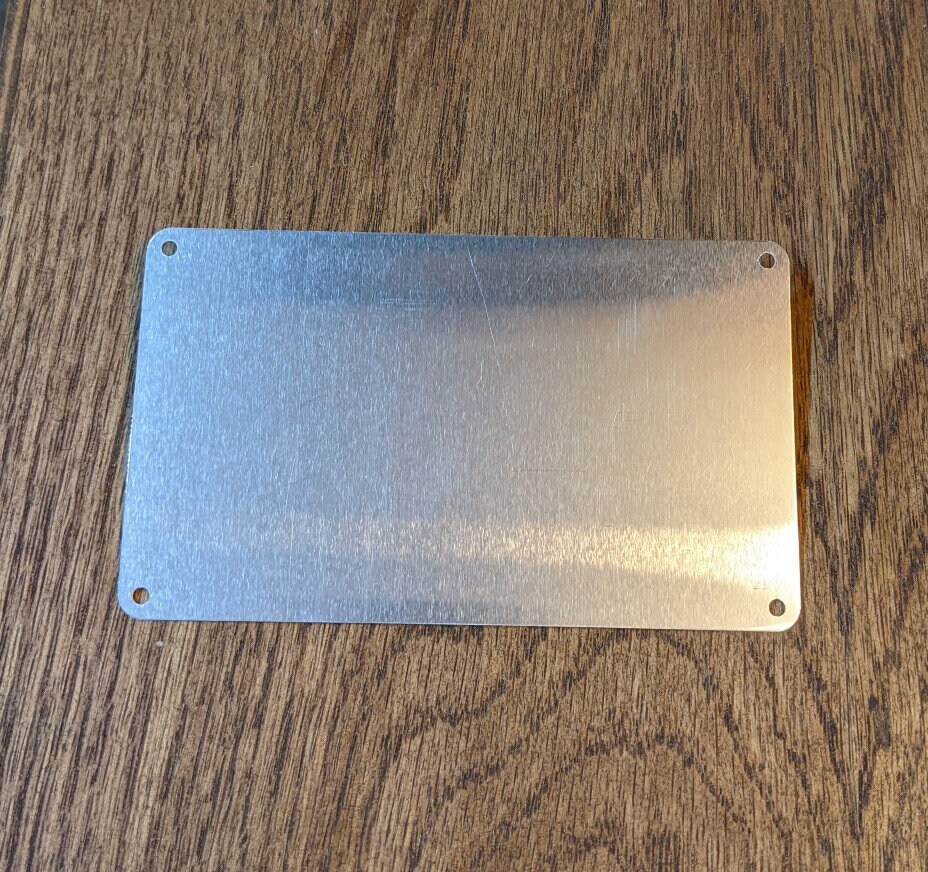 Custom Laser Engraved Black Aluminum Plaque: 3"x5" Personalized Sign - Etsy