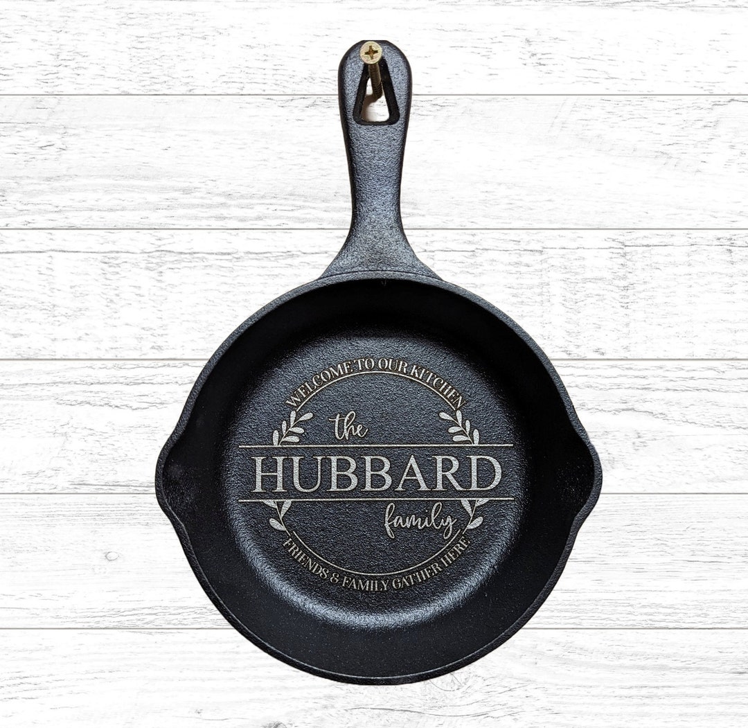 Personalized Cast Iron Skillet Laser Engraved Cast Iron Skillet, 6.5 - Etsy