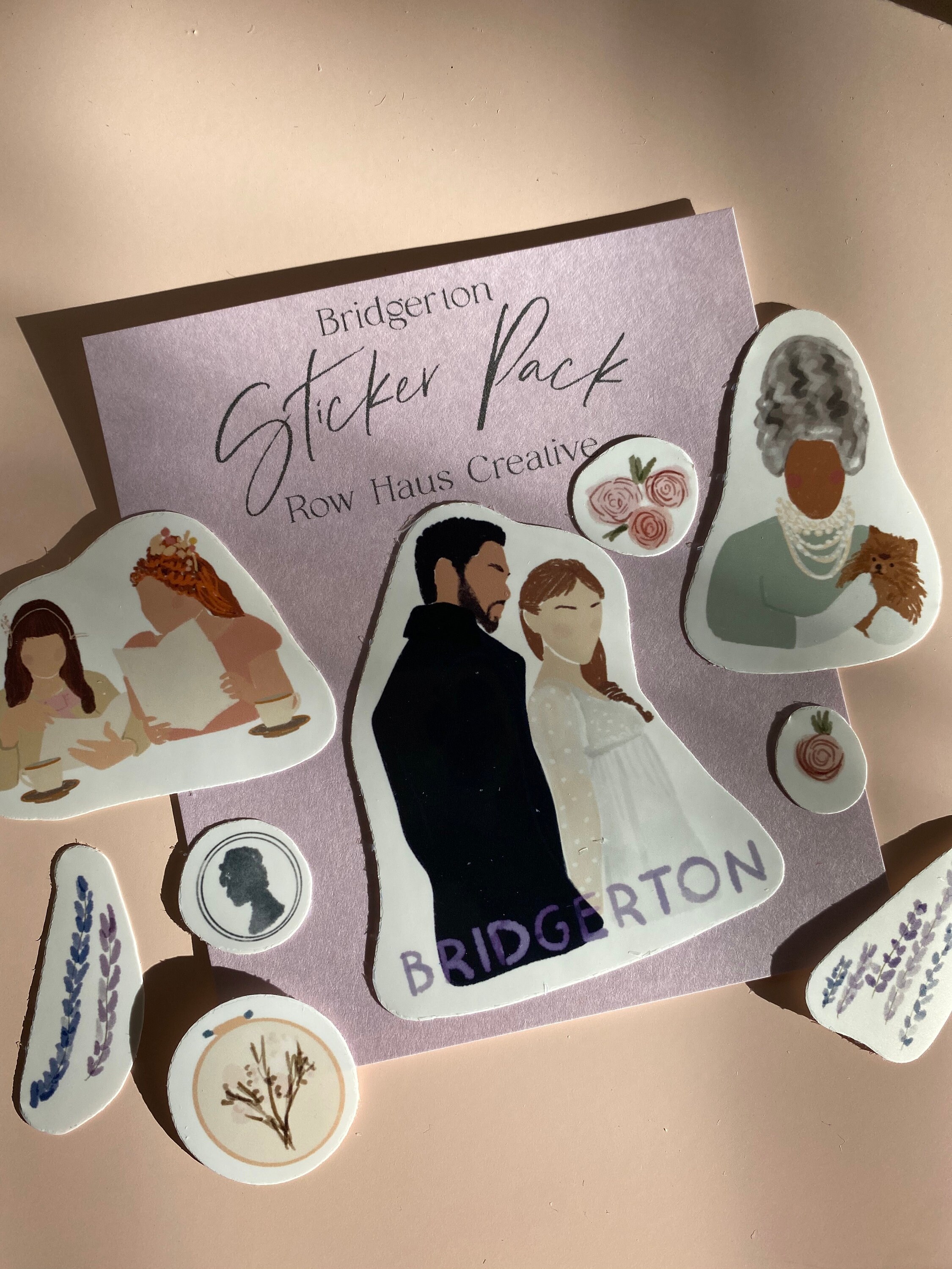 Bridgerton Sticker Set Die Cut Sticker Etsy Print Shop - Etsy