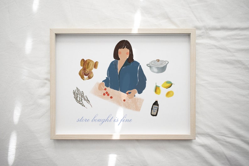 INA GARTEN PRINT, Store Bought is Fine, Ina Garten Fan Club, Art Print ...