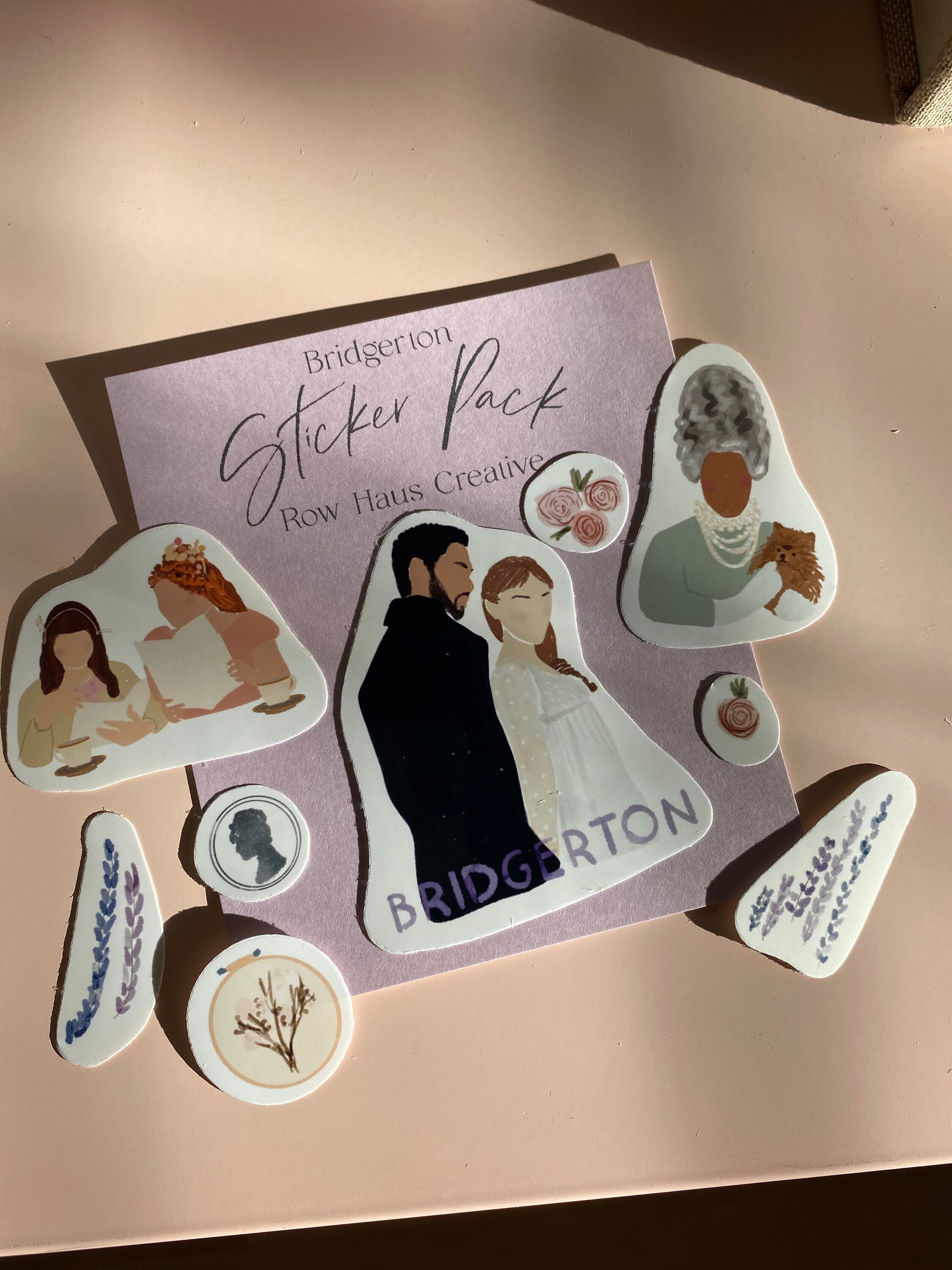 Bridgerton Sticker Set Die Cut Sticker Etsy Print Shop - Etsy