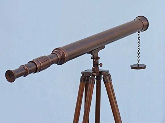60 Floor Standing Bronzed Harbor Master Telescope With - Etsy