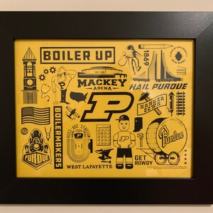 Purdue Poster - LIMITED EDITION Screen Printed Poster - Etsy
