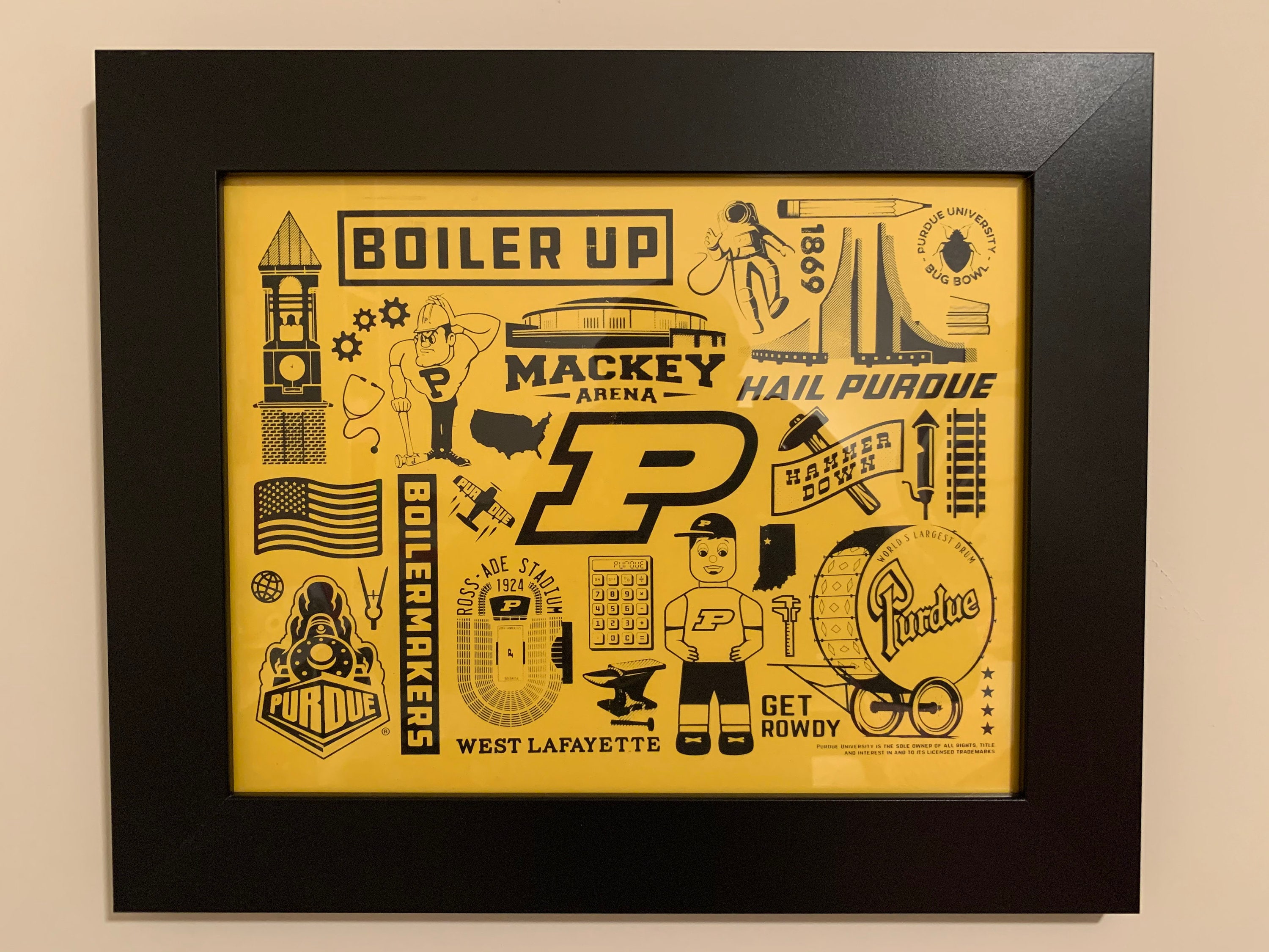 Purdue Poster - LIMITED EDITION Screen Printed Poster - Etsy