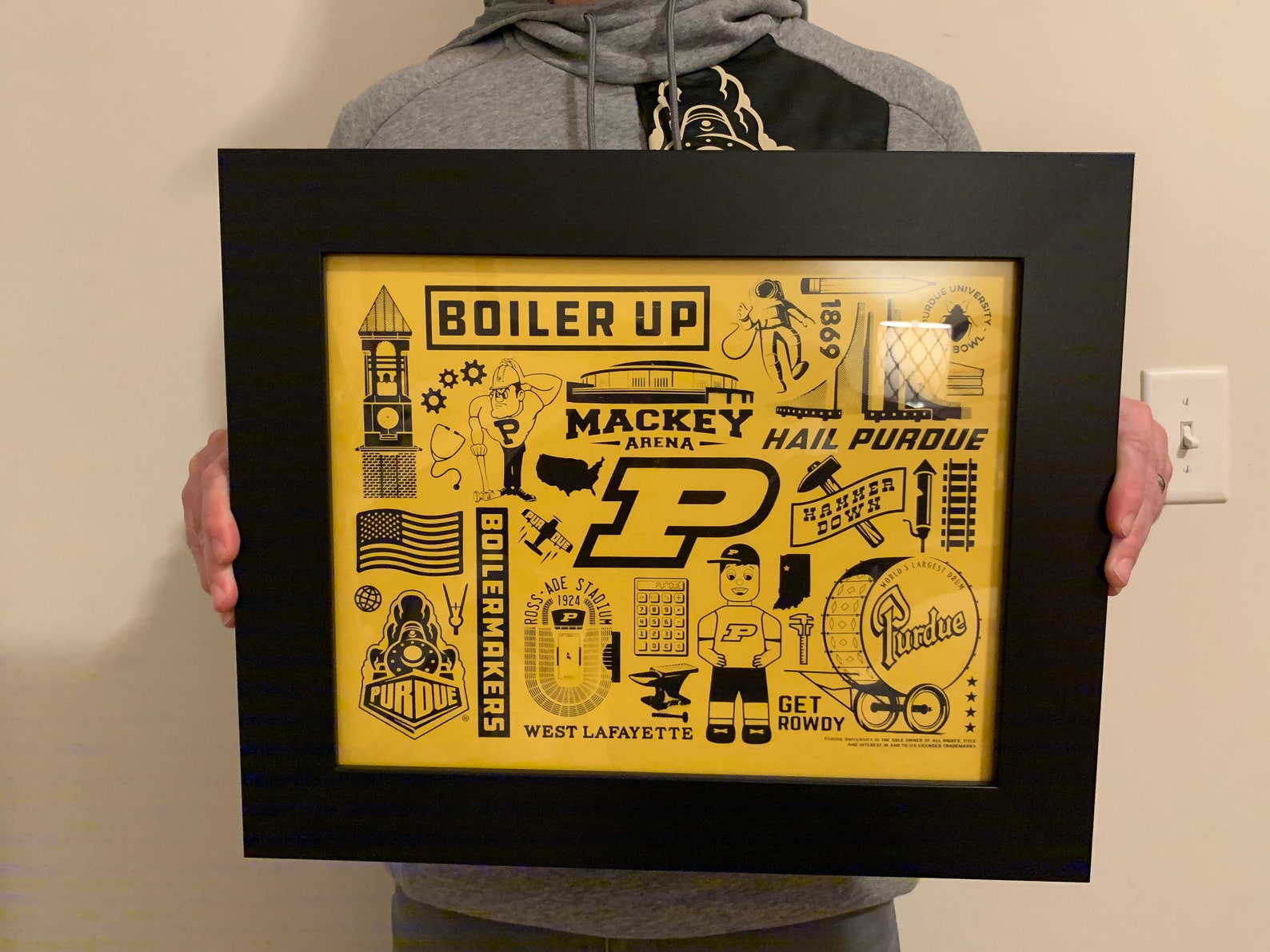 Purdue Poster - LIMITED EDITION Screen Printed Poster - Etsy