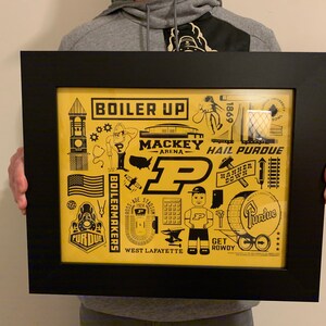 Purdue Poster - LIMITED EDITION Screen Printed Poster - Etsy