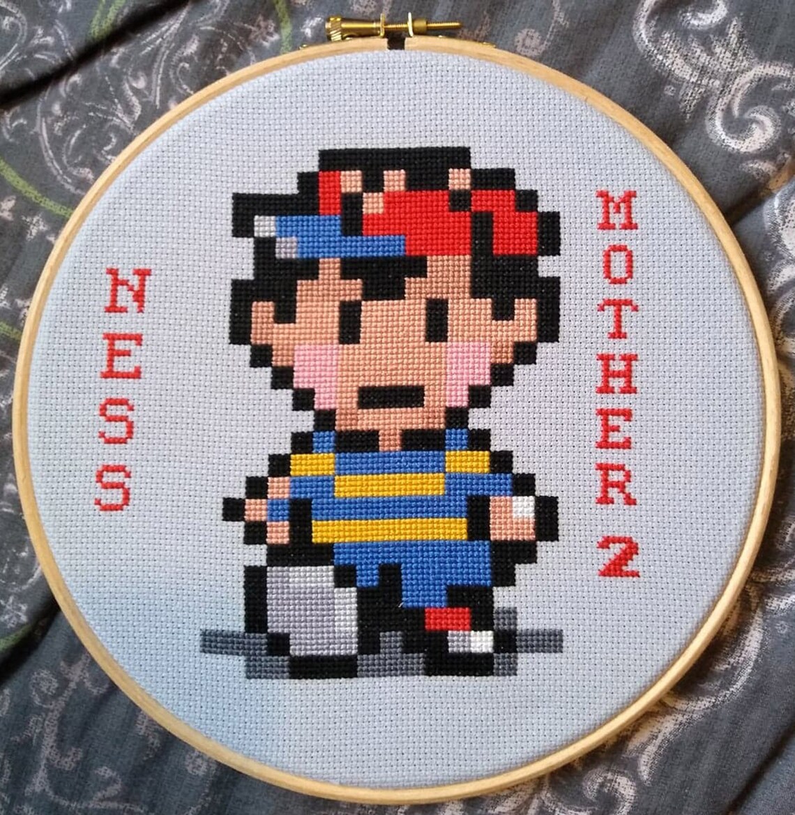 Ness Mother 2 (earthbound) Cross Stitch Pattern - Etsy