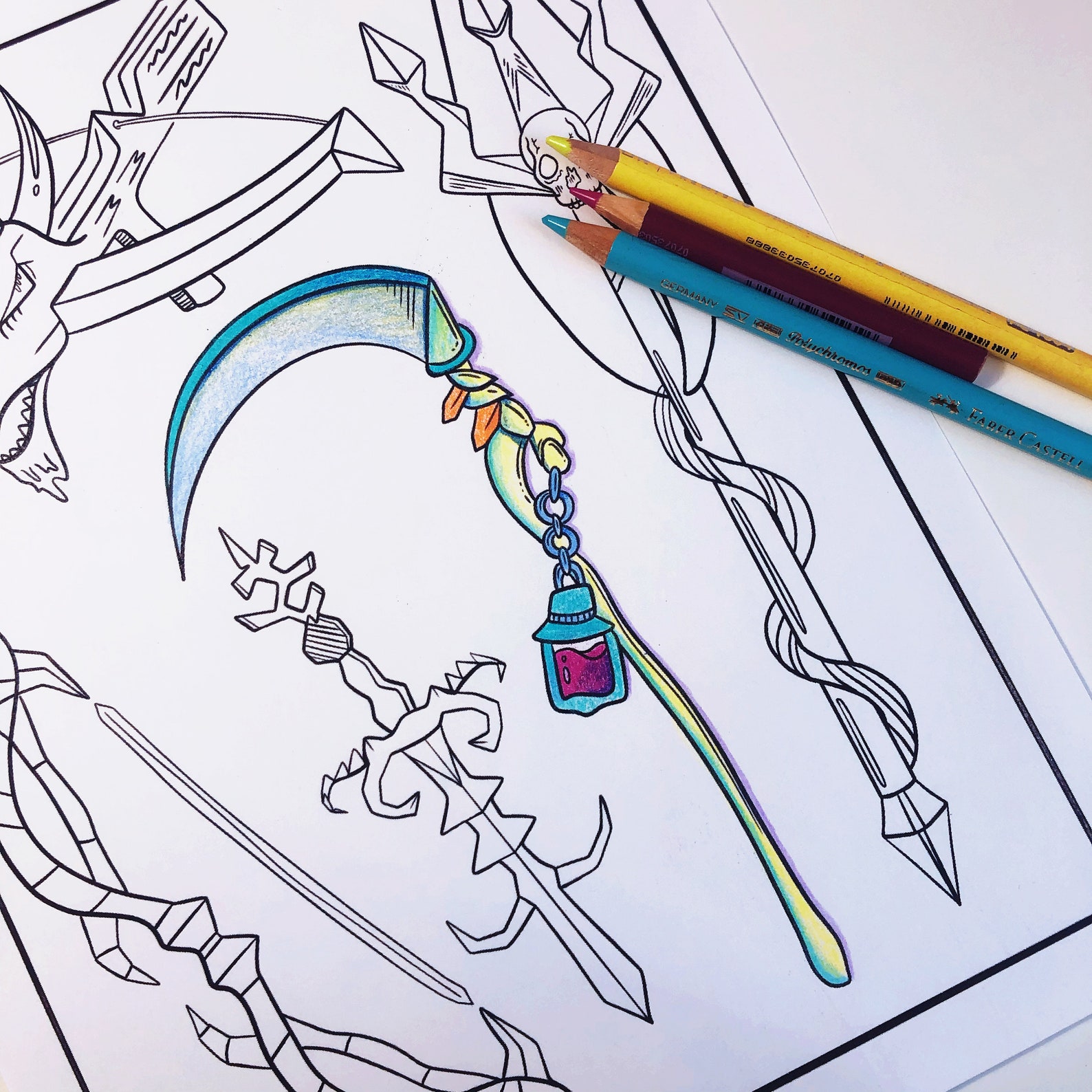 Runescape Coloring Sheets - 8 Printable Pages! - Etsy