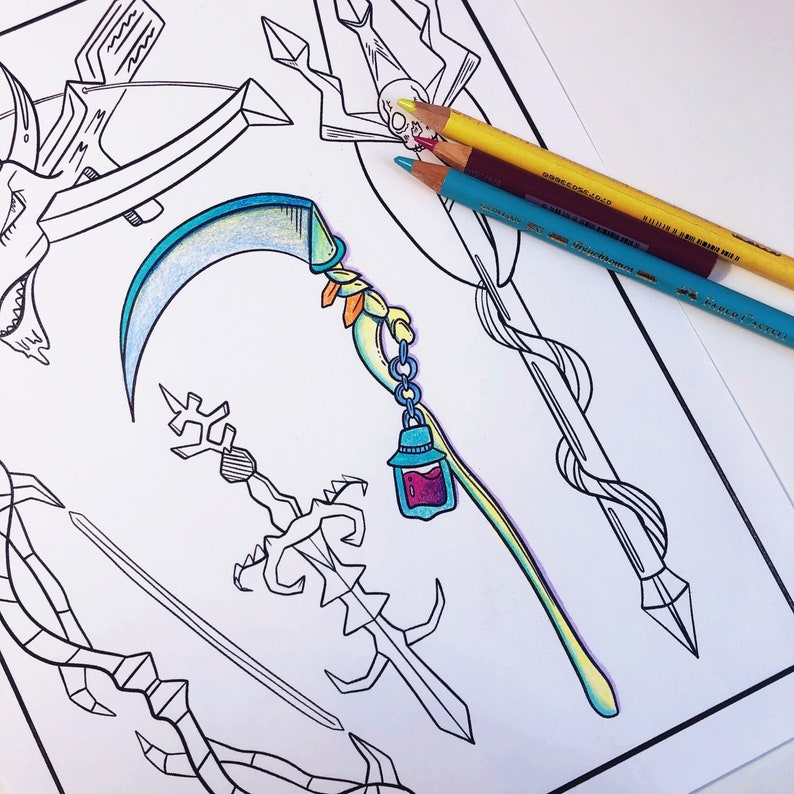 Runescape Coloring Sheets - 8 Printable Pages! - Etsy