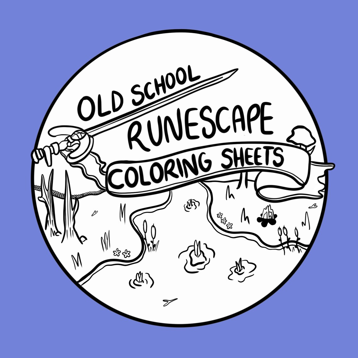 Runescape Coloring Sheets - 8 Printable Pages! - Etsy