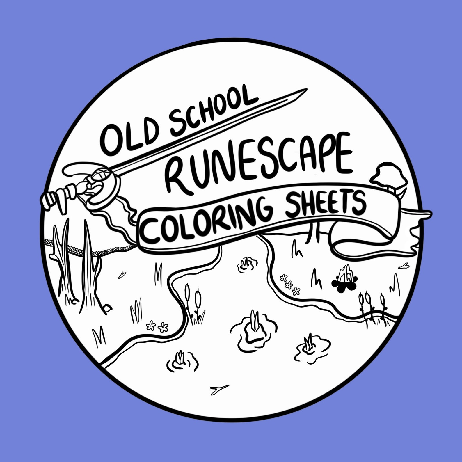 Runescape Coloring Sheets - 8 Printable Pages! - Etsy